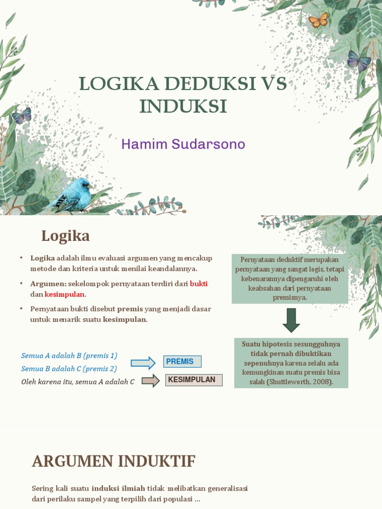 Kuliah 3 Extra - Logika Deduksi Vs Induksi - Animated | PDF | Sains ...