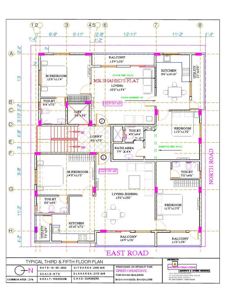 Green Meadows - Hakimi - 3rd & 5th Floor Plan-REVISED | PDF | Buildings And Structures
