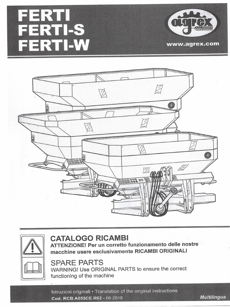 AGREX FERTI - Spare Parts | PDF