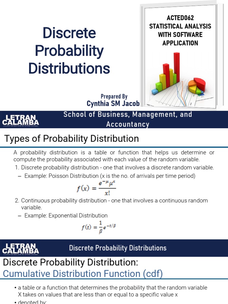 ACTED061L Lesson 4- Discrete Probability Distributions | PDF ...