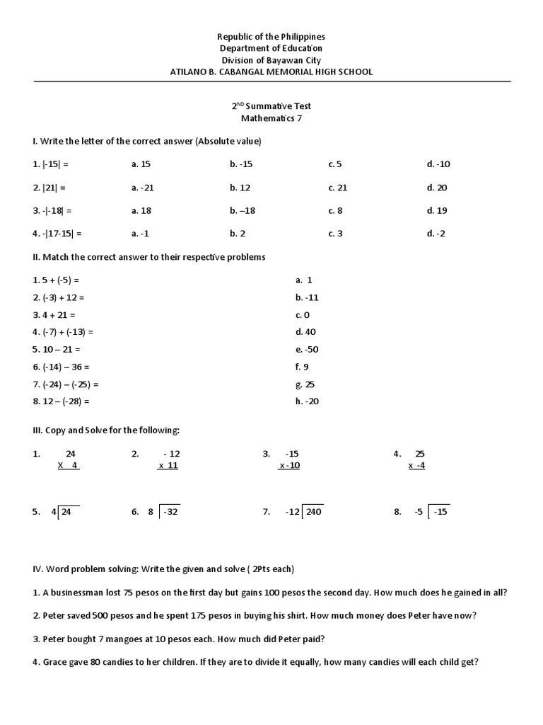 Summative #2 | PDF | Teaching Methods & Materials