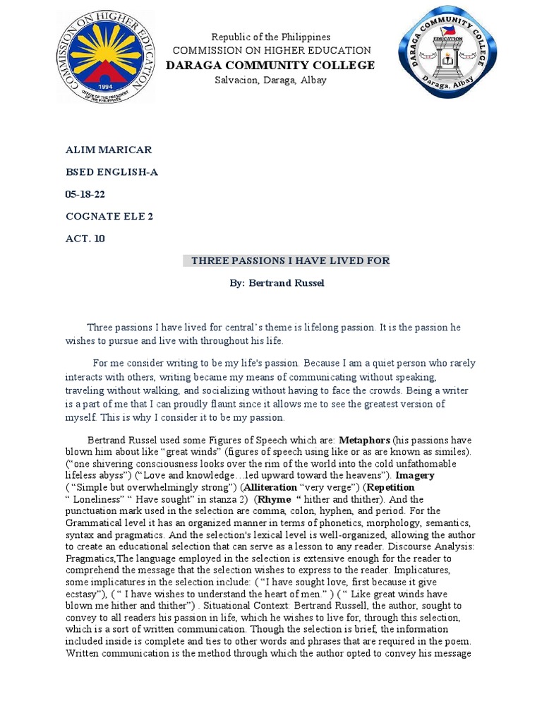 Cognate Ele 2 (Act 10) | PDF | Grammar | Linguistics