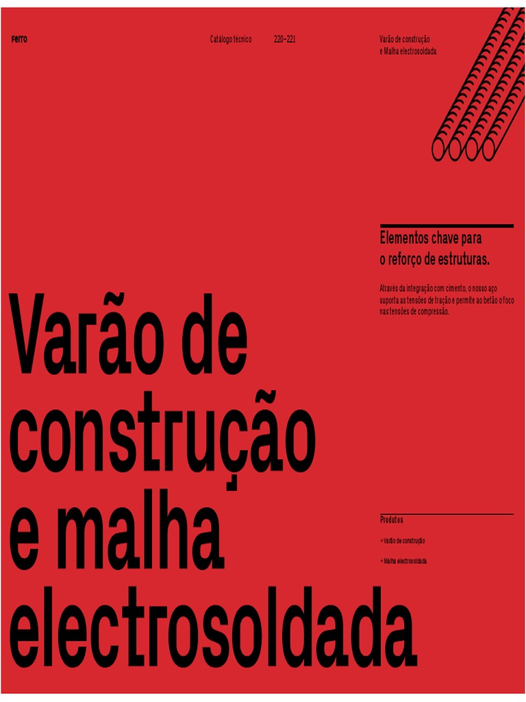 Catalogo Tecnico Ferro v.1.0.0 Varão Nervurado | PDF | Design ambiental ...