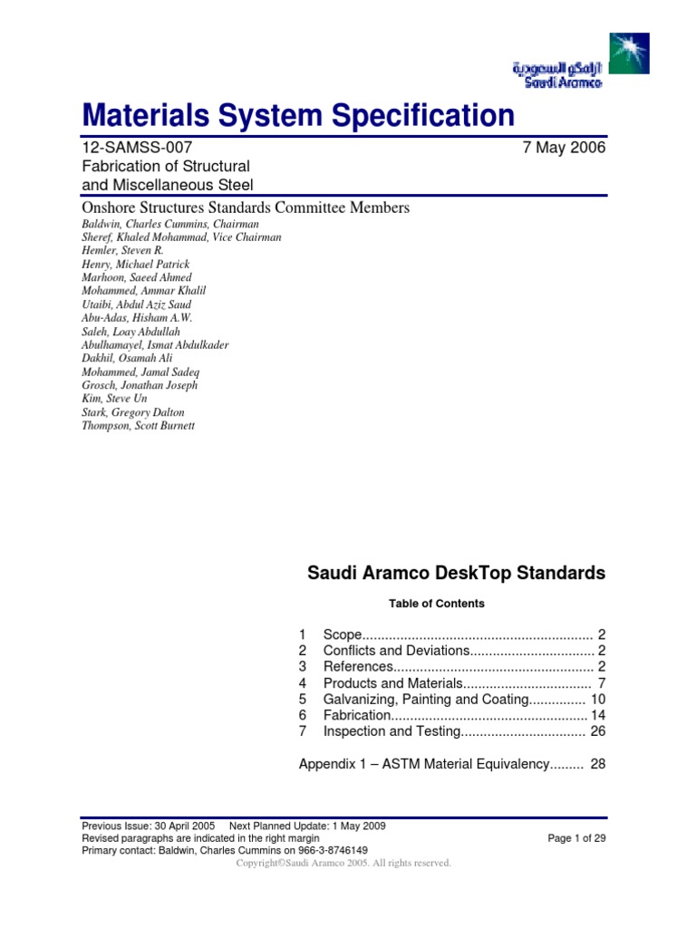12-SAMSS-007 - Fireproofing Standard - Saudi Aramco | PDF