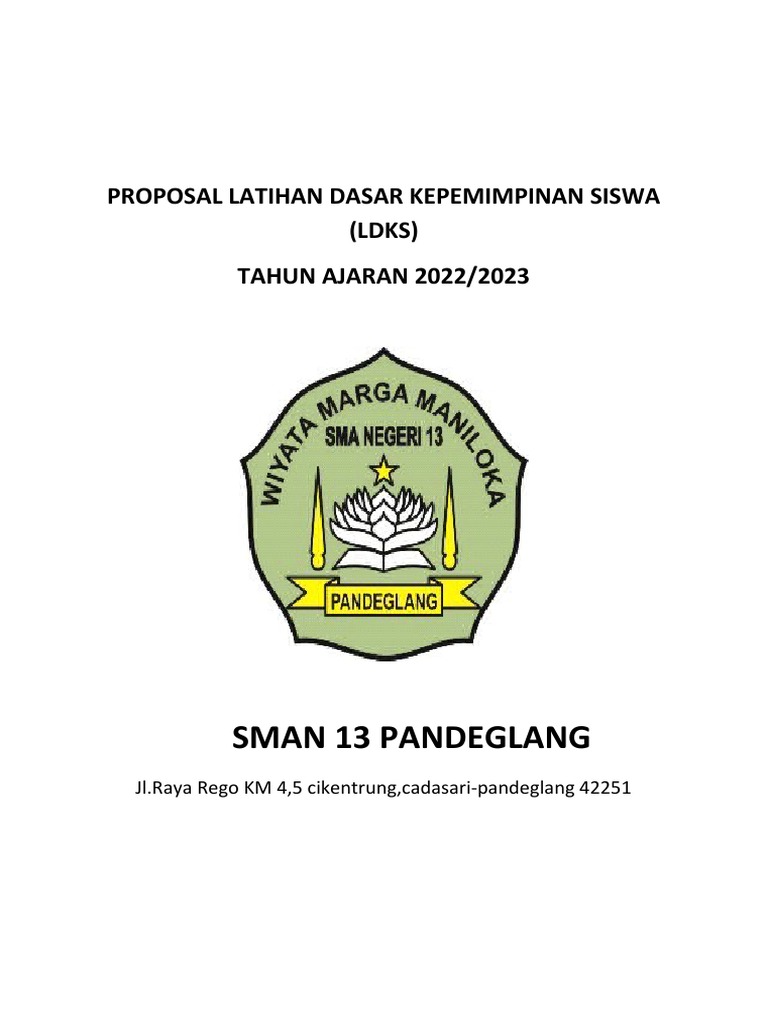 Pelatihan Kepemimpinan Siswa SMAN 13 | PDF | Karier & Perkembangan