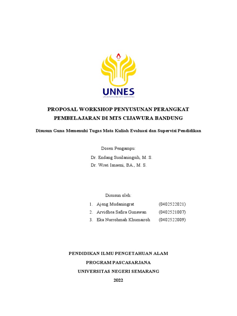 Latar Belakang Proposal Workshop | PDF | Seni