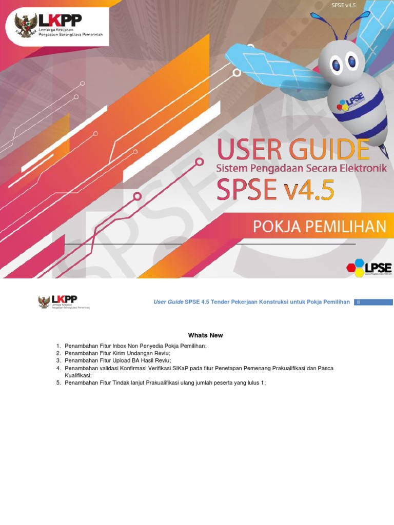User Guide SPSE v4.5 Pokja Pemilihan - Tender Konstruksi (Oktober 2022 ...