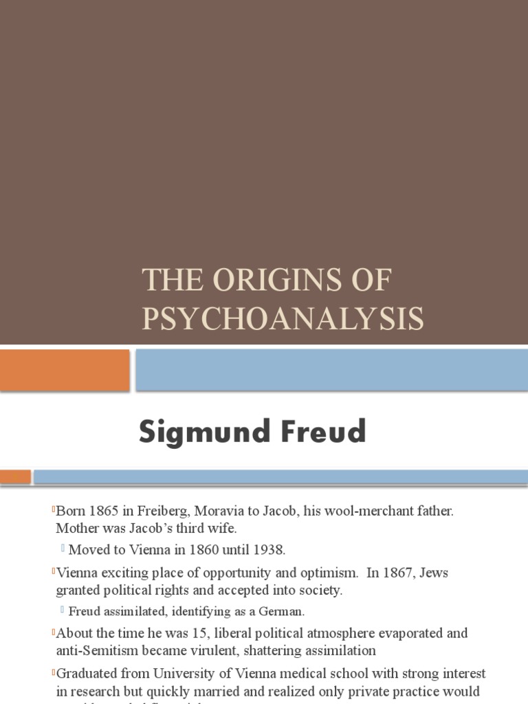The Origins of Psychoanalysis | PDF | Psychoanalysis | Id