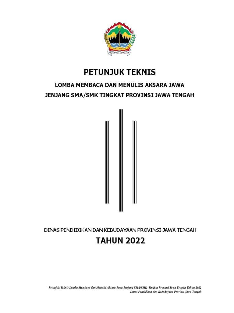 Juknis Lomba Membaca Dan Menulis Aksara Jawa Pdf