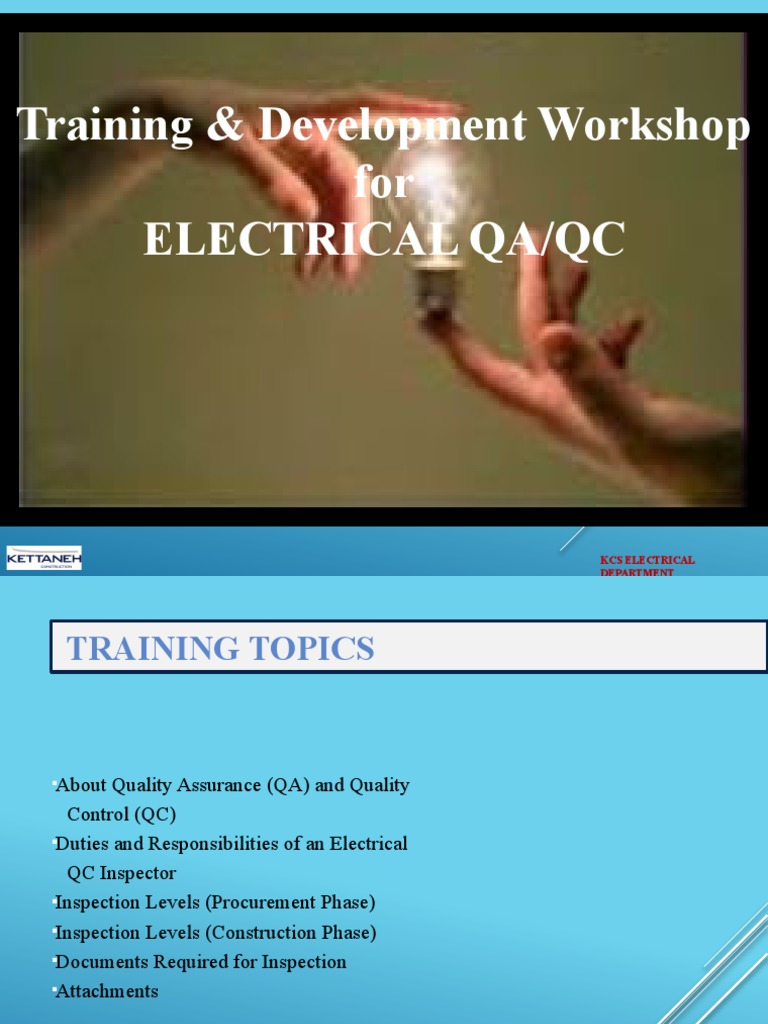 Training Module - QA-QC | PDF