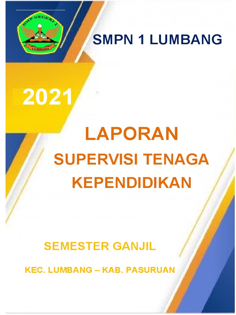 Laporan Supervisi Tendik 2021 - SMPN 1 Lumbang | PDF
