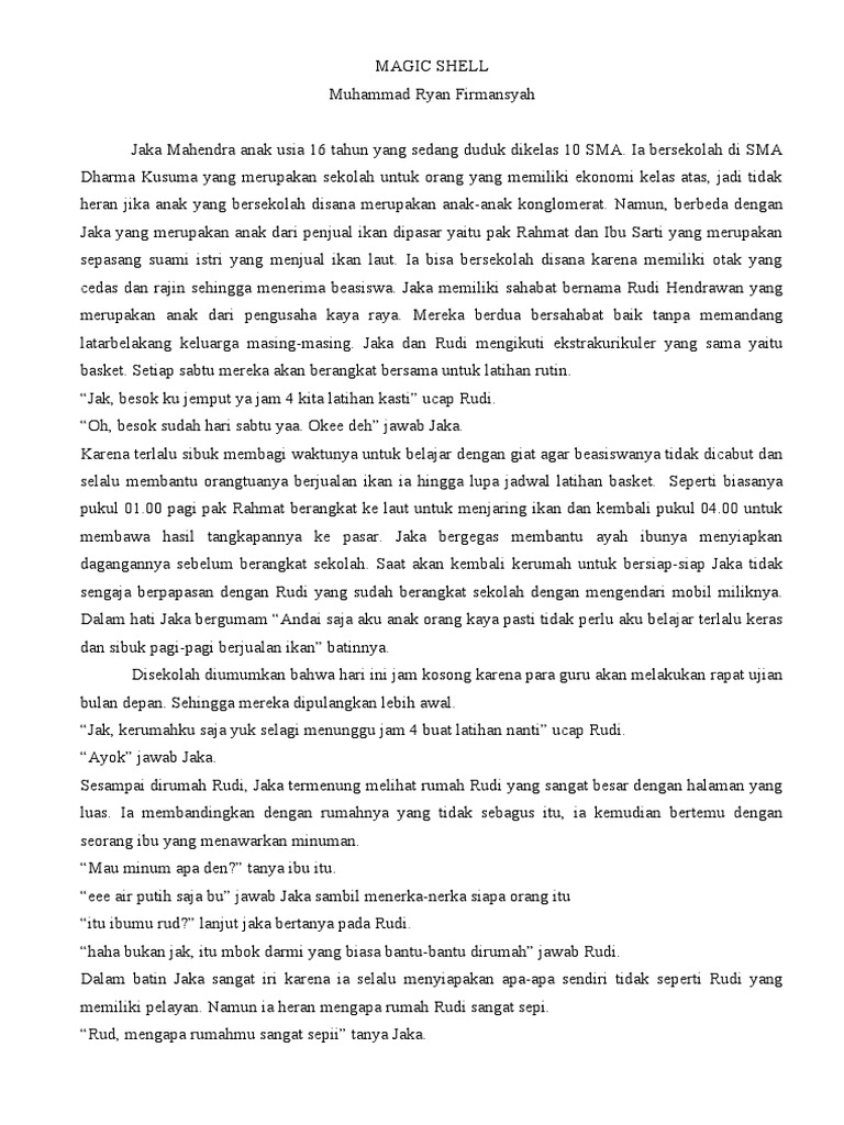 Muhammad Ryan Firmansyah - Magic Shell | PDF