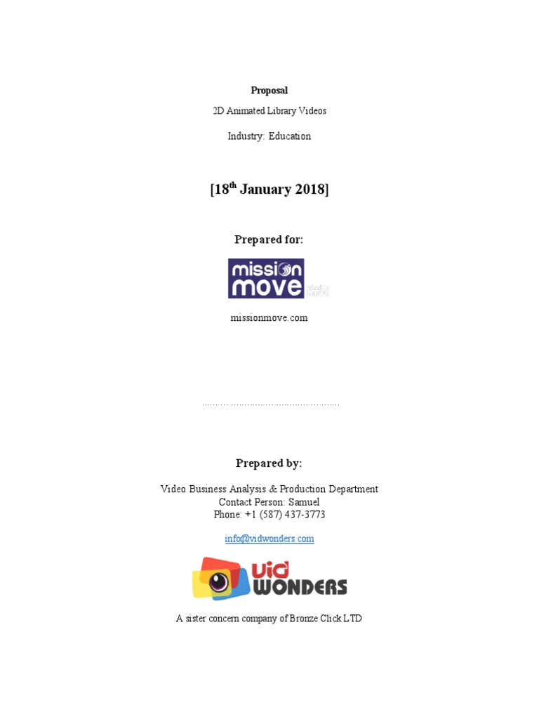 2D Animated Library Quote Revised | PDF