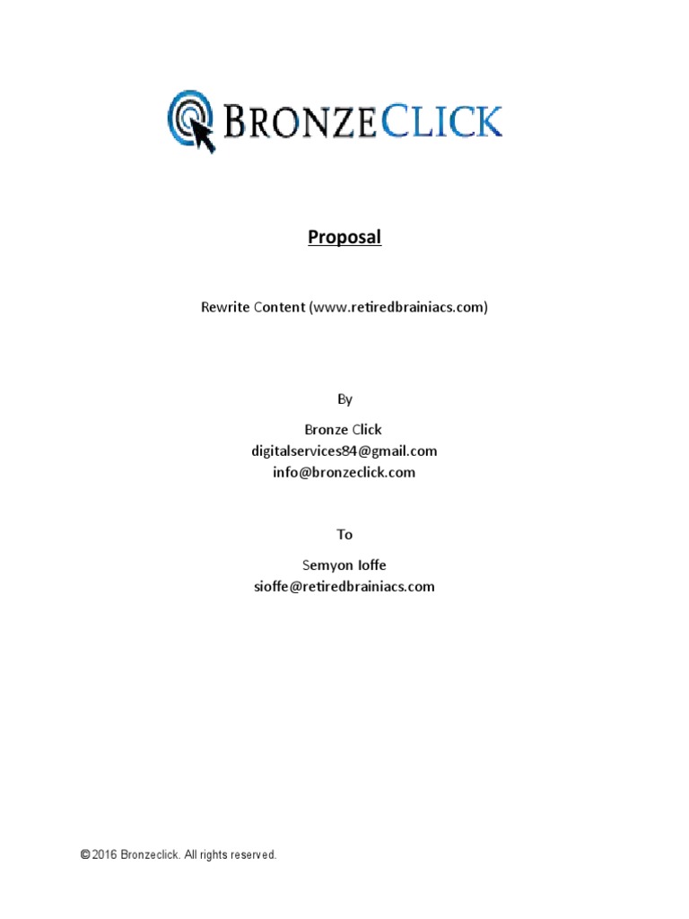 Proposal For Semyon Ioffe | PDF | Economies | Computing