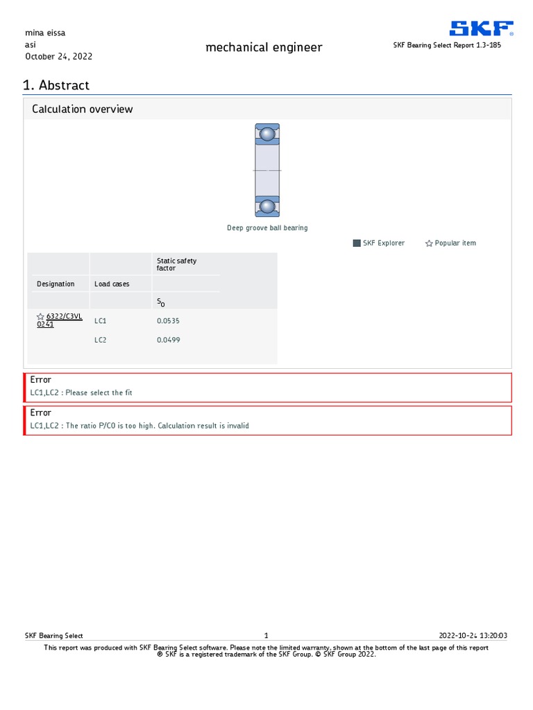 SKF Bearing Select | PDF