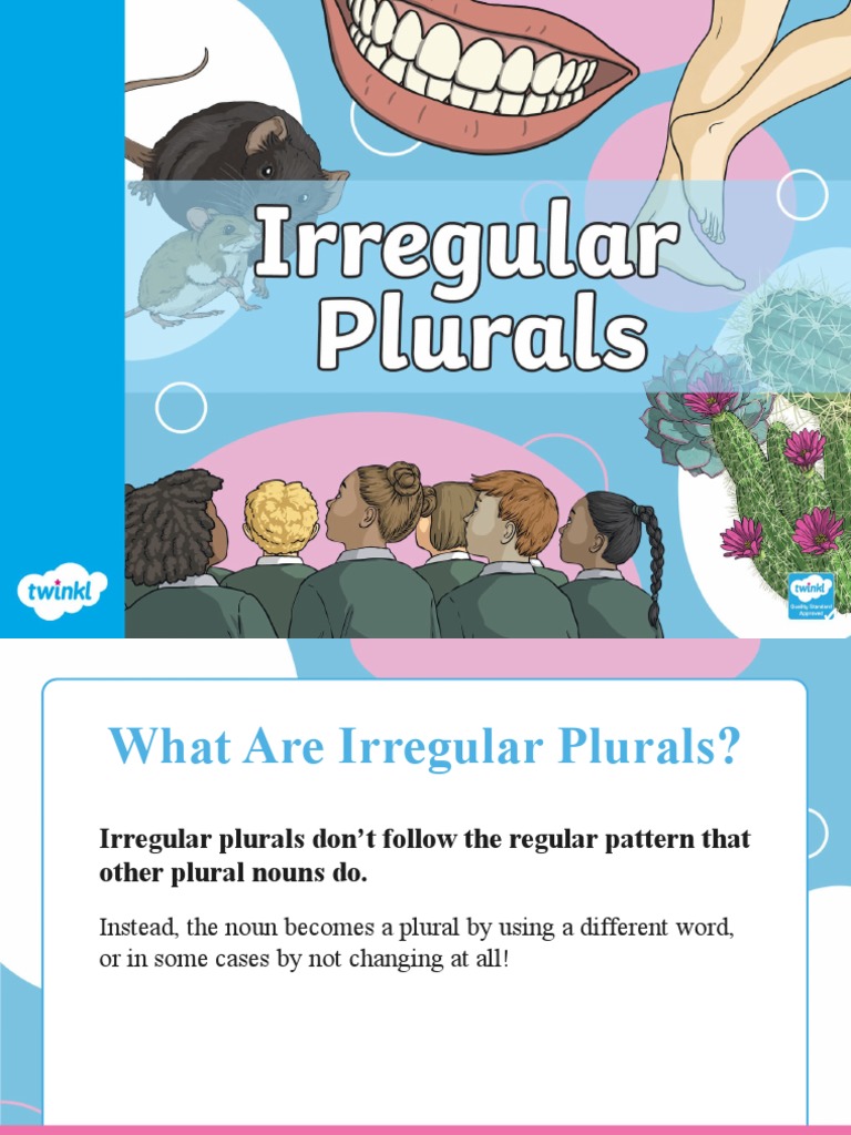 Irregular Plurals | PDF | Language Arts & Discipline | General Fiction