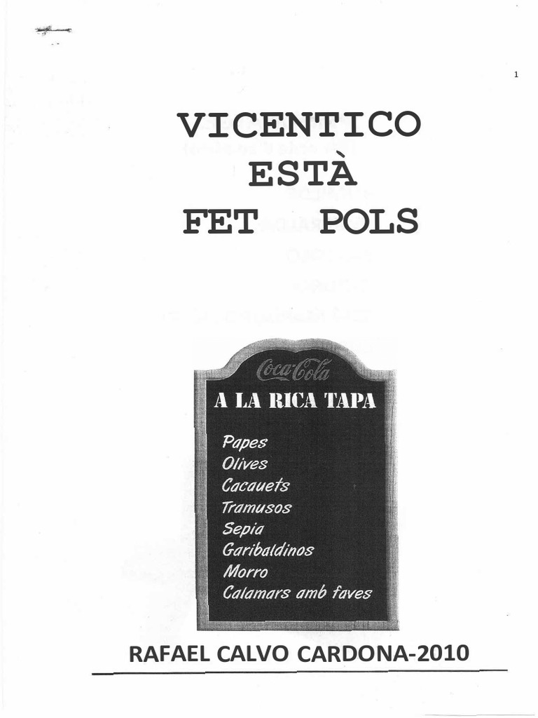 Vicentico Està Fet Pols (Provisional) | PDF