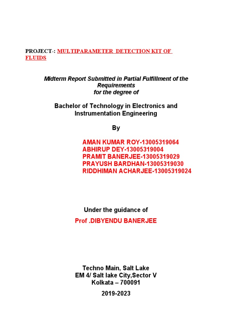 Group 6 - Final Project Report | PDF | Flow Measurement | Sensor