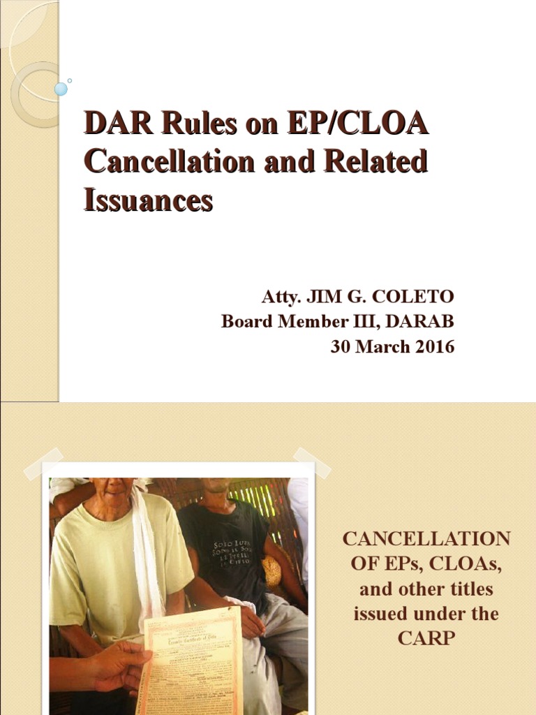 Grounds for CLOA Cancellation | PDF | Default Judgment | Judgment (Law)