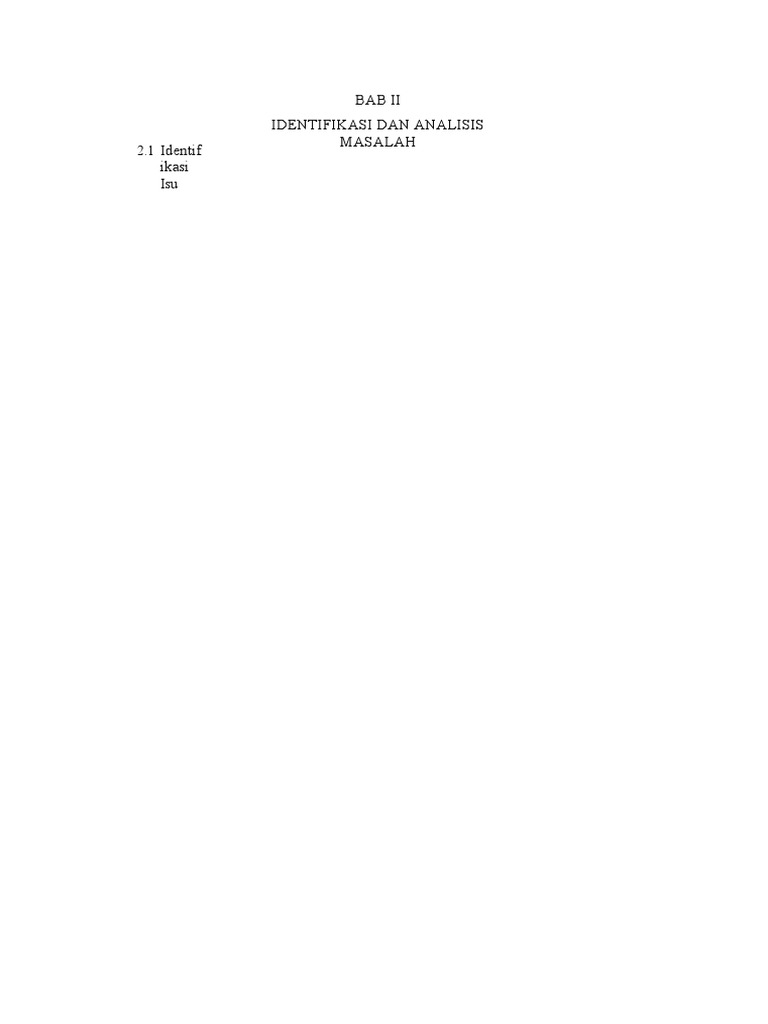 Identifikasi Isu | PDF