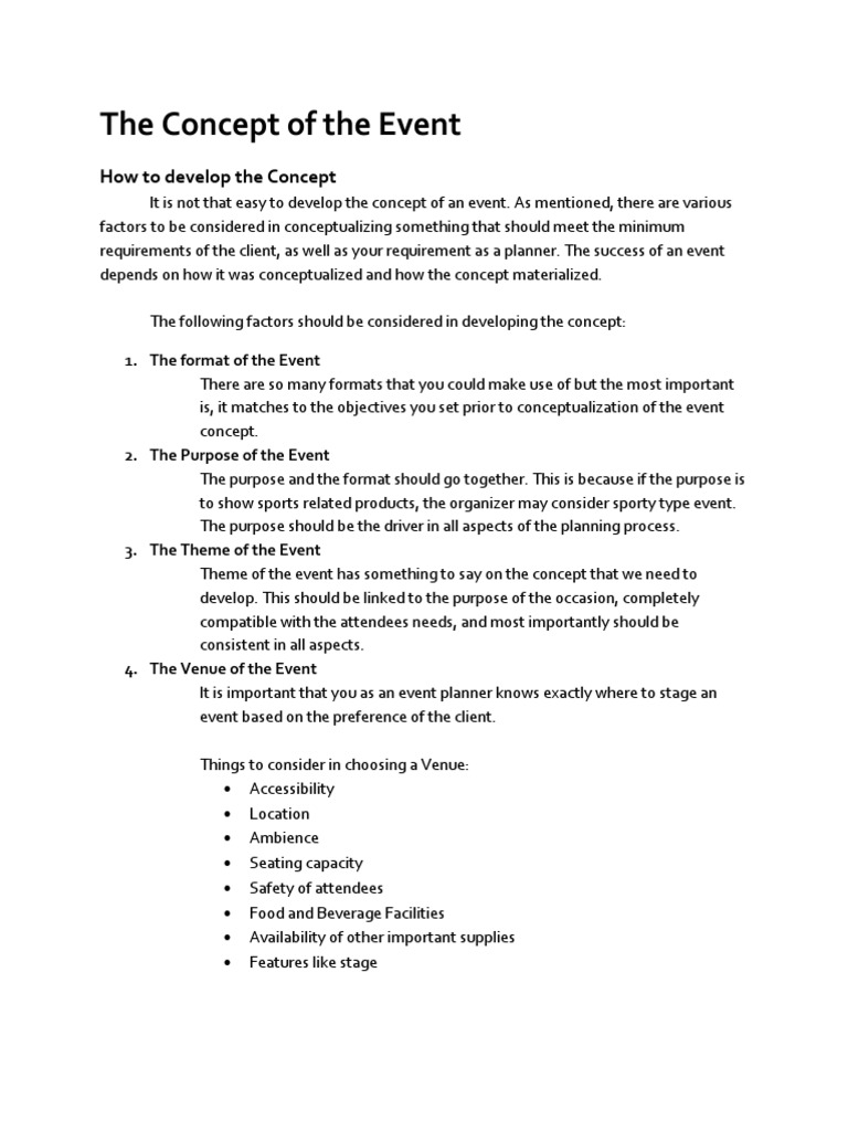 The Concept of The Event | PDF