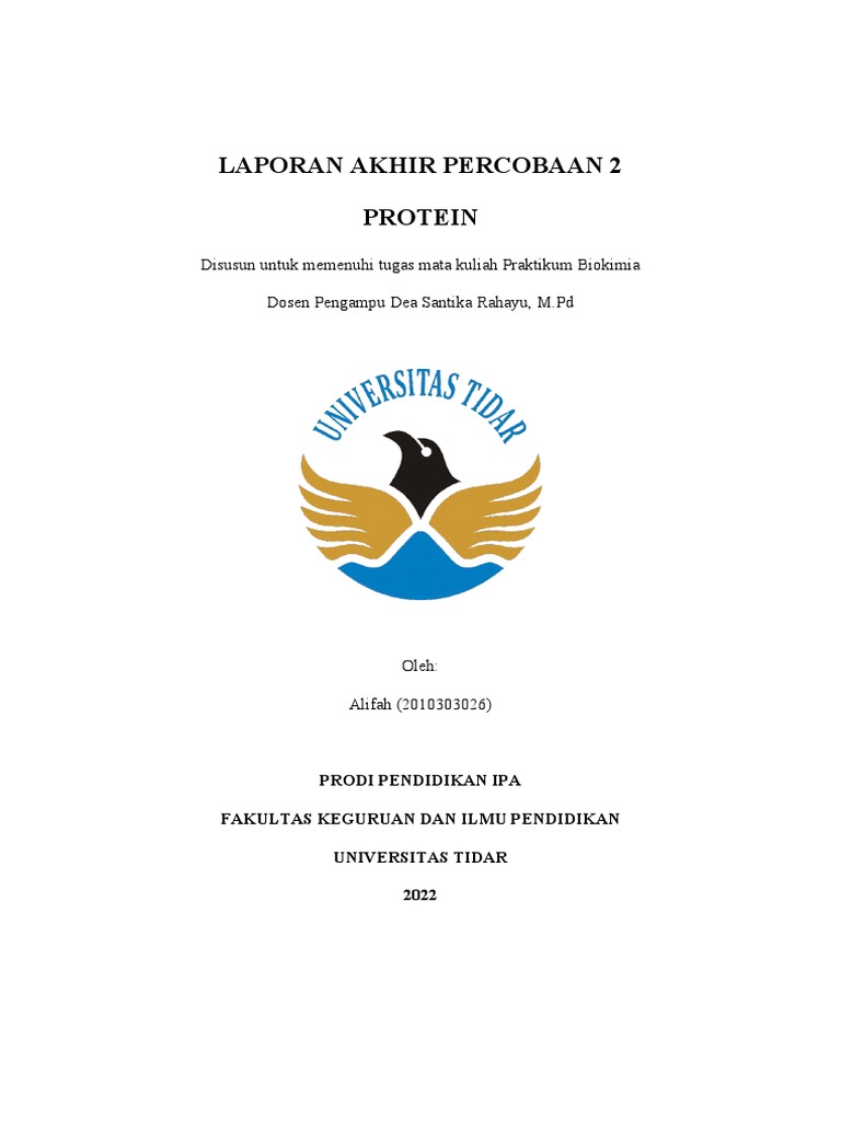 Laporan Praktikum Uji Protein | PDF