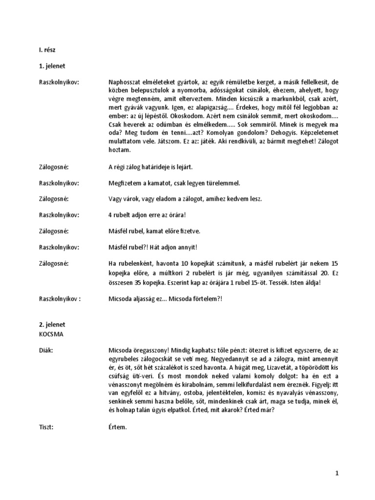 Bun Es Bunhodes Szoveg - 20160415 | PDF