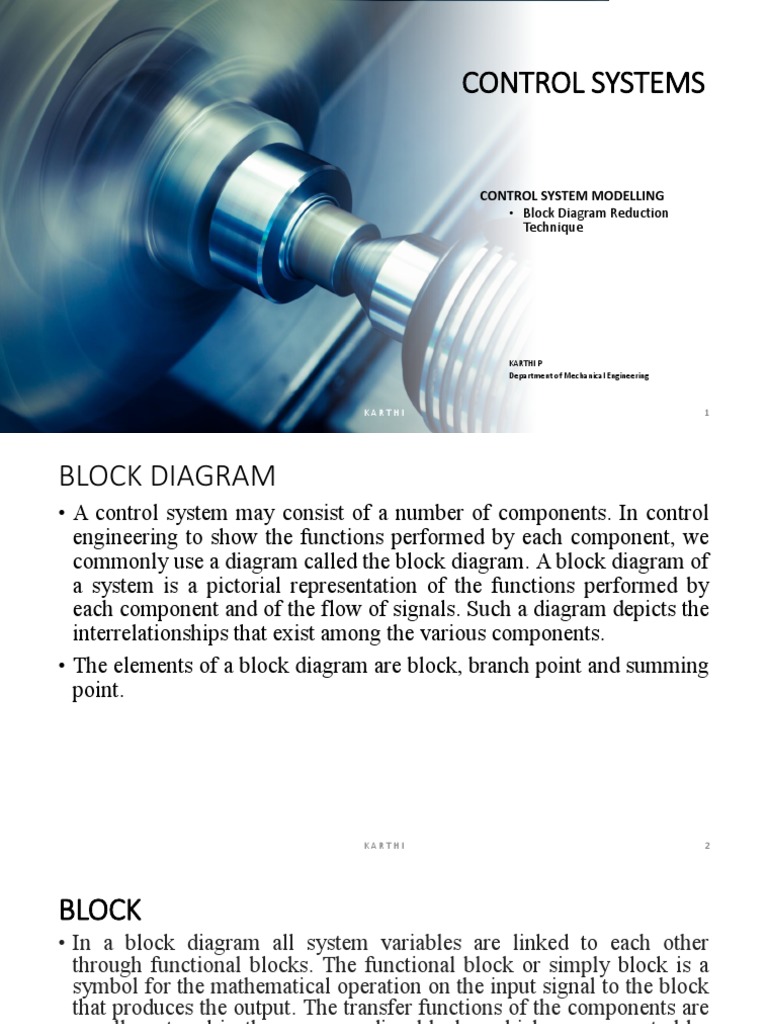 Block Diagram Reduction | PDF