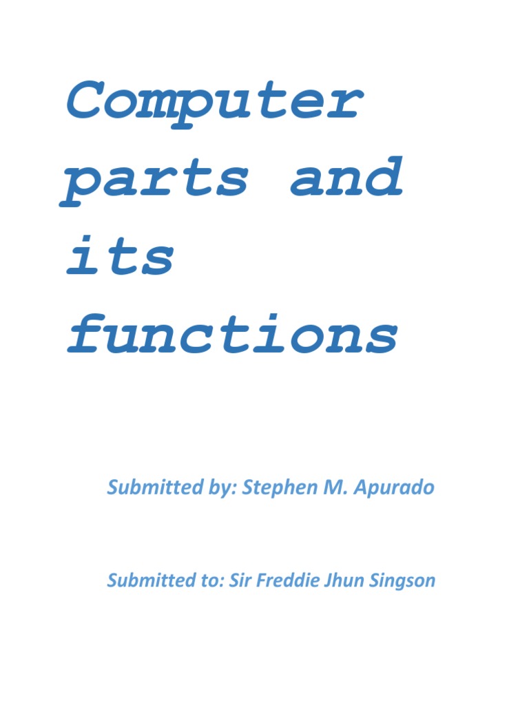 Computer Hardware | PDF