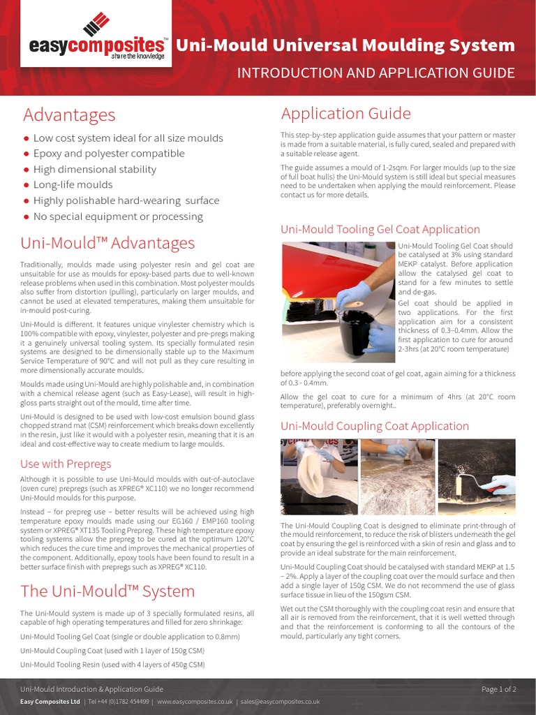 TDS Uni Mould Introduction and Application Guide | PDF | Epoxy ...