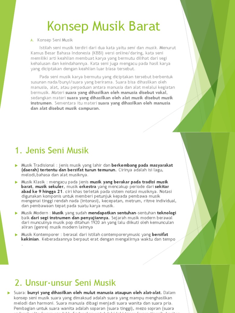 Konsep dan Unsur Musik Barat | PDF