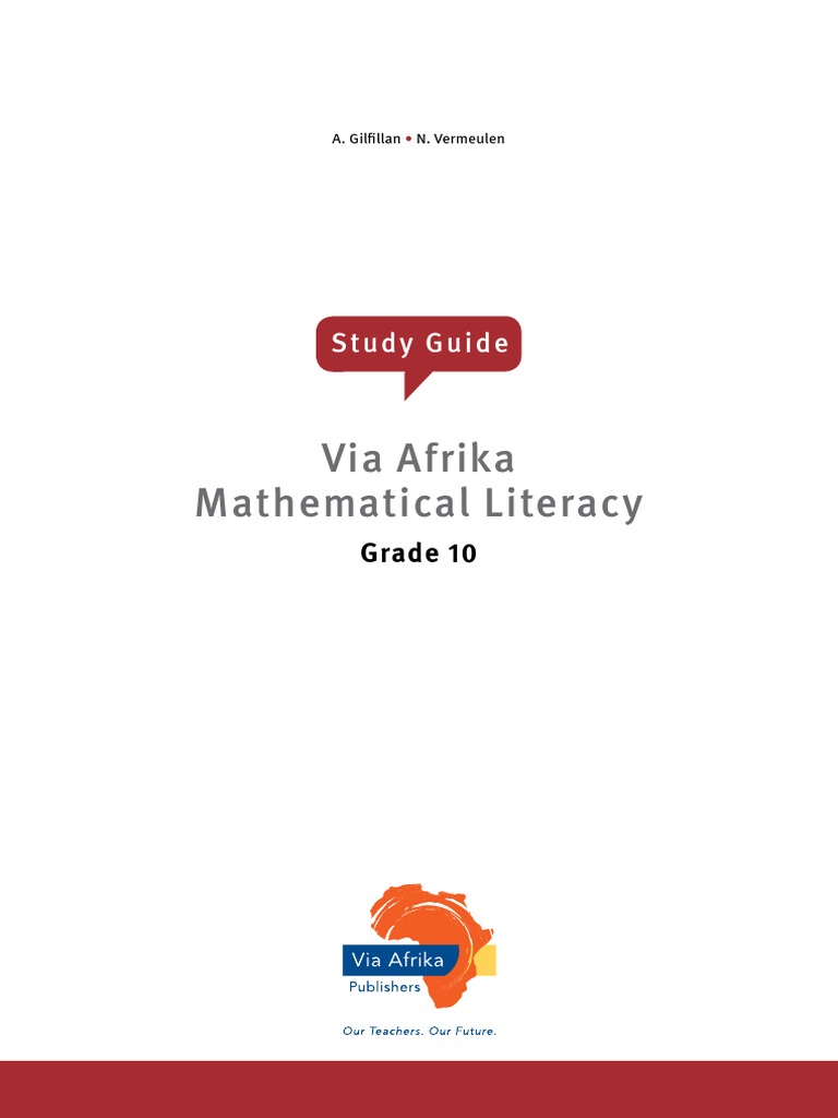 Maths Lit G10 Studyguide | PDF | Percentage | Ratio