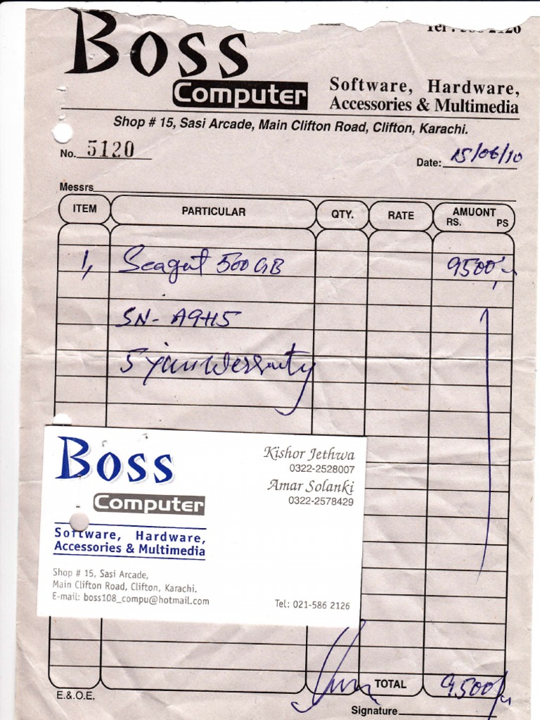 Boss Software & Hardware Store Karachi | PDF