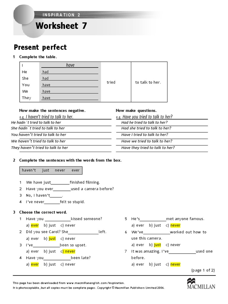 Actividad 4 Ejercicio Presente Perfecto | Download Free PDF | Cognitive Science | Human ...