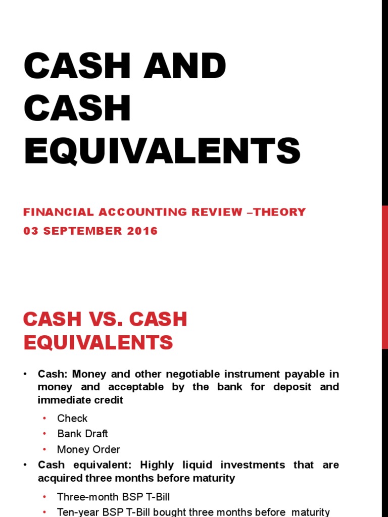 Understanding Cash and Cash Equivalents | PDF | Business | Finance ...