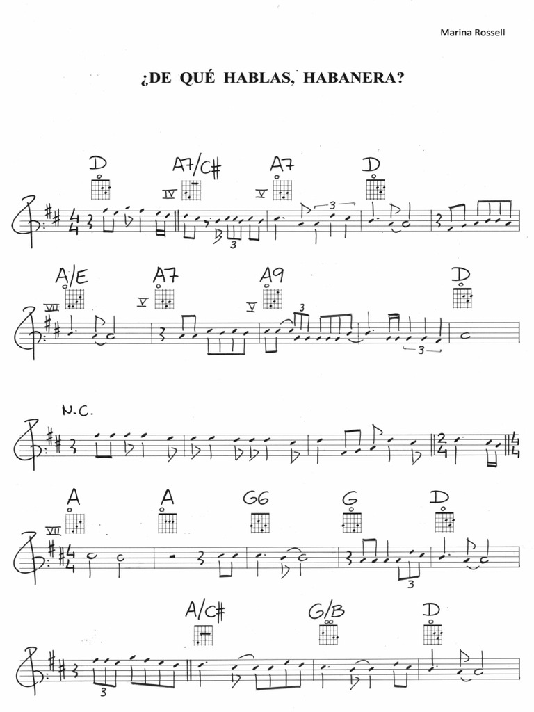 De Qué Hablas Habanera ? | PDF