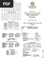 Induction and Oath Taking Ceremony Program Flow | PDF | Educational ...