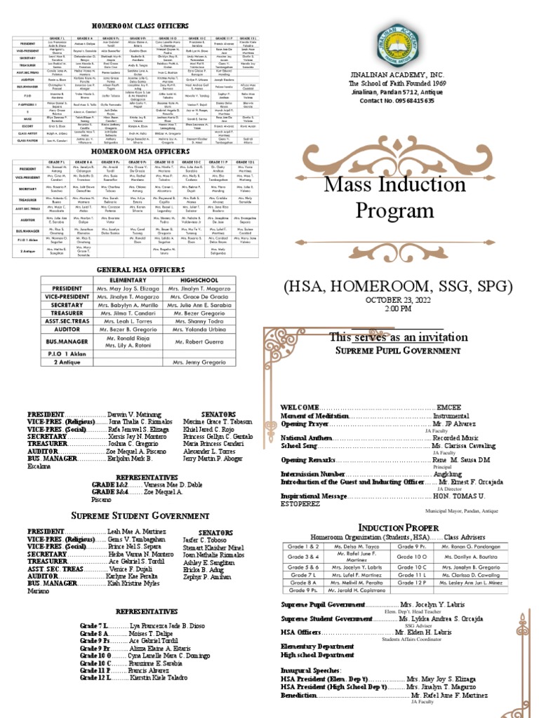 Mass Induction | PDF | Schools