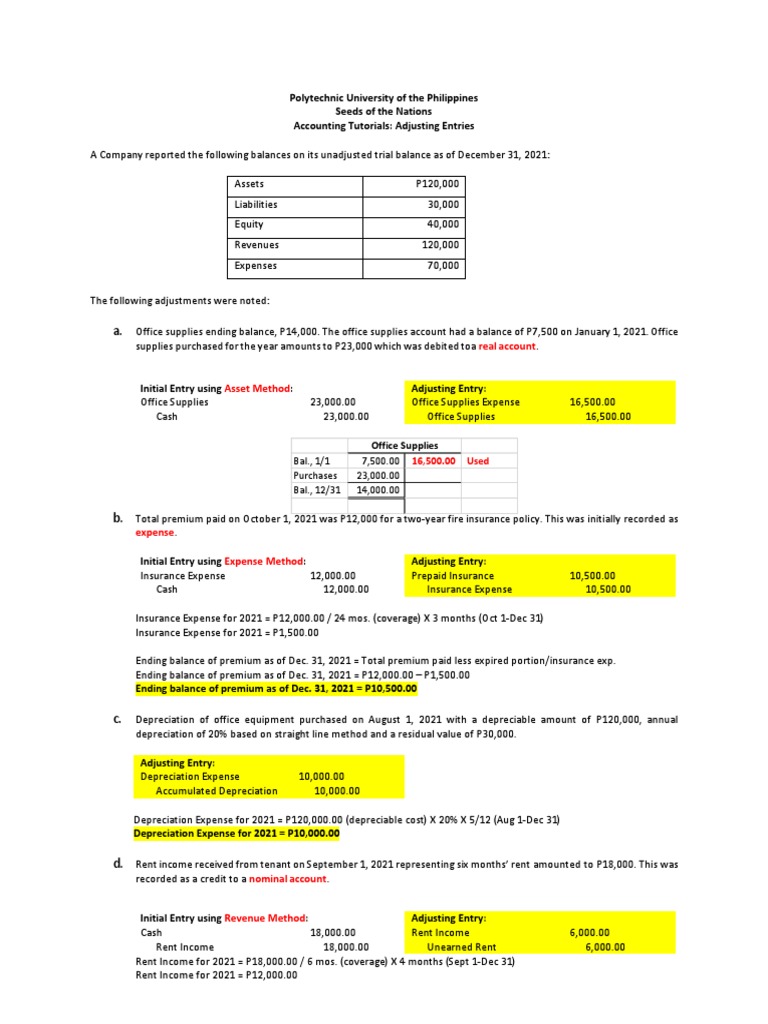 Answer Key - Quizzer On AJE | PDF | Equity (Finance) | Expense
