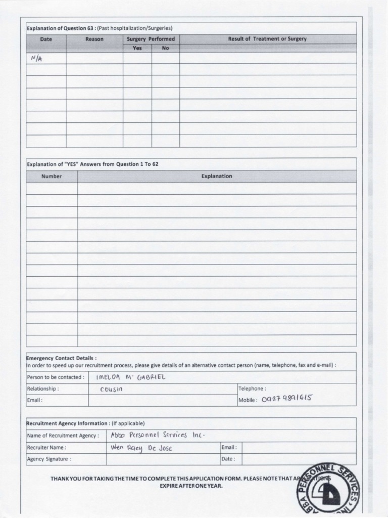 Application Form p4 | PDF
