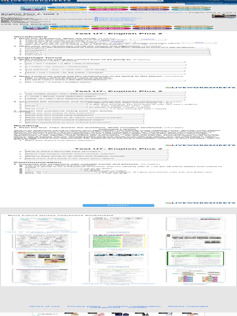 English Plus 2- Unit 7 Worksheet | PDF | English As A Second Or Foreign ...