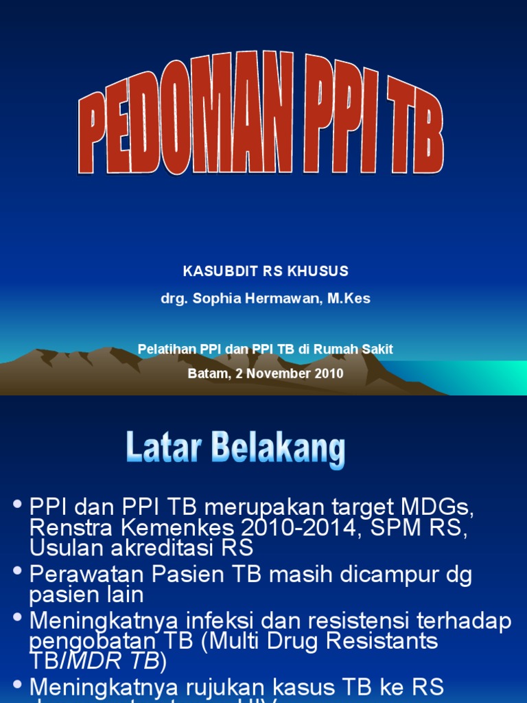 PEDOMAN PPI Dan PPI TB 271010 | PDF