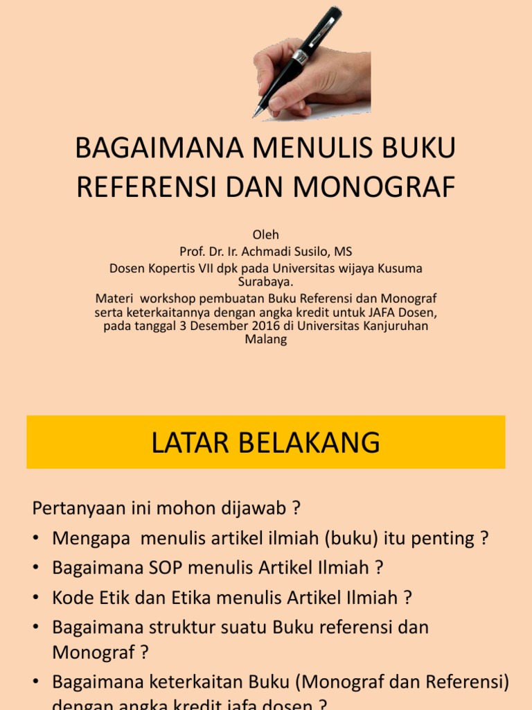 Panduan Menulis Buku Referensi dan Monograf | PDF | Karier & Perkembangan
