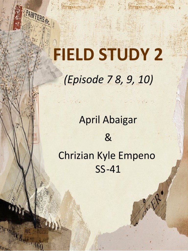 Field Study 2: (Episode 7 8, 9, 10) | PDF | Classroom | Teachers