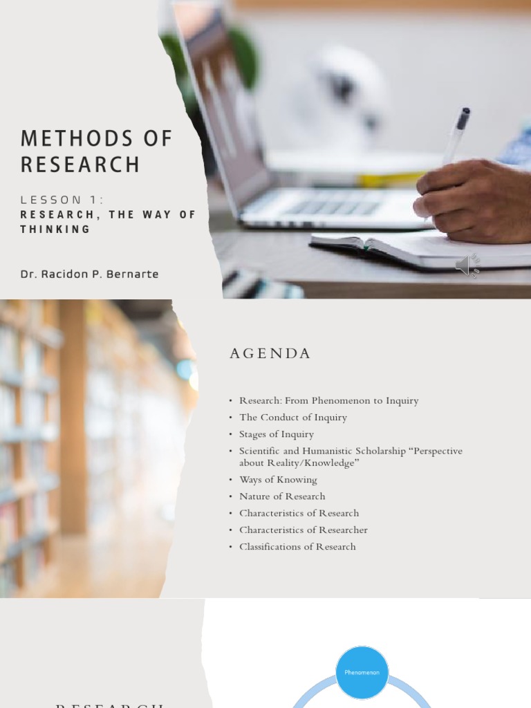 Methods of Research - L1 - The Way of Knowing | PDF | Inductive Reasoning | Scientific Method