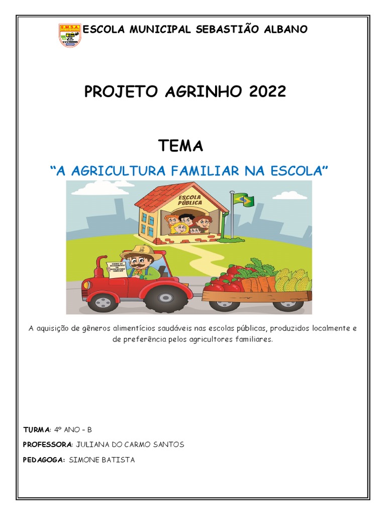 Projeto Agrinho - 4 Ano | PDF