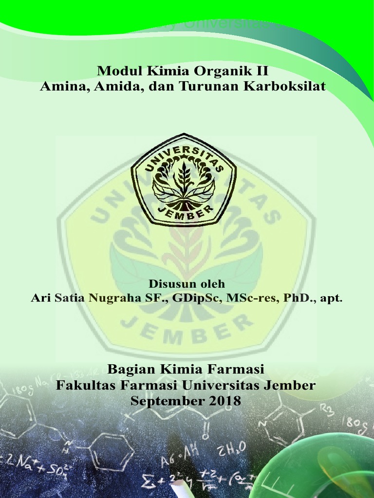 FAPERTA - Modul - ArifSatriaNugraha - Modul Kimia Organik II Amina, Amida, Dan Turunan ...
