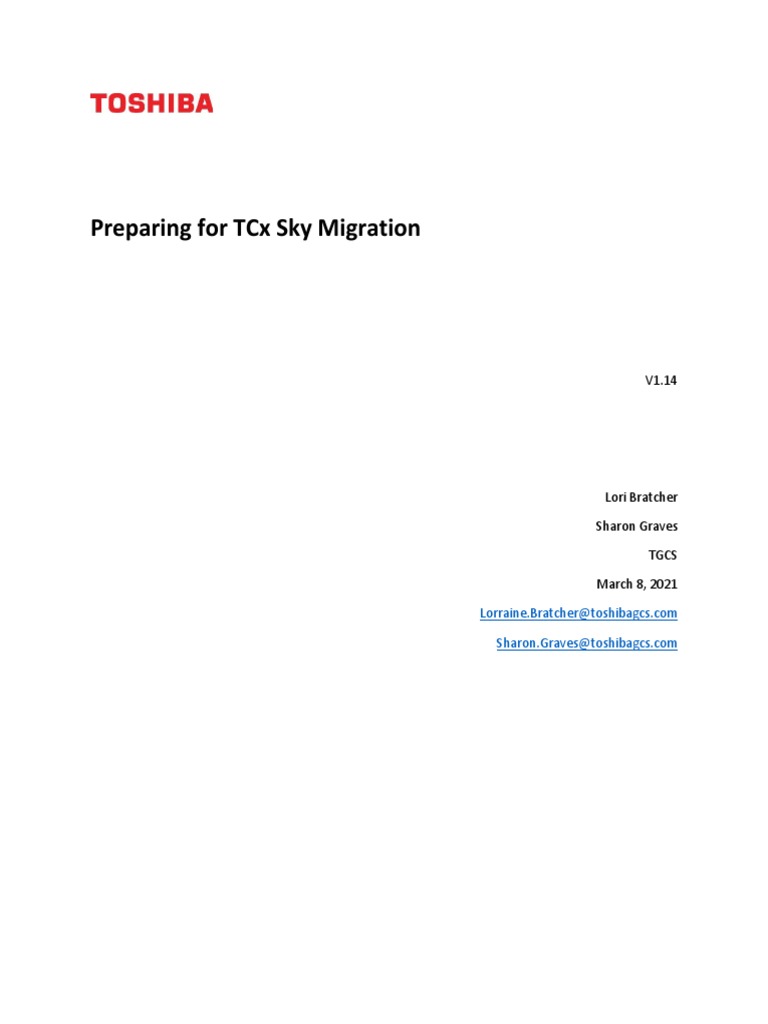 Guide To Migrating To Tcx Sky Pdf Java Programming Language