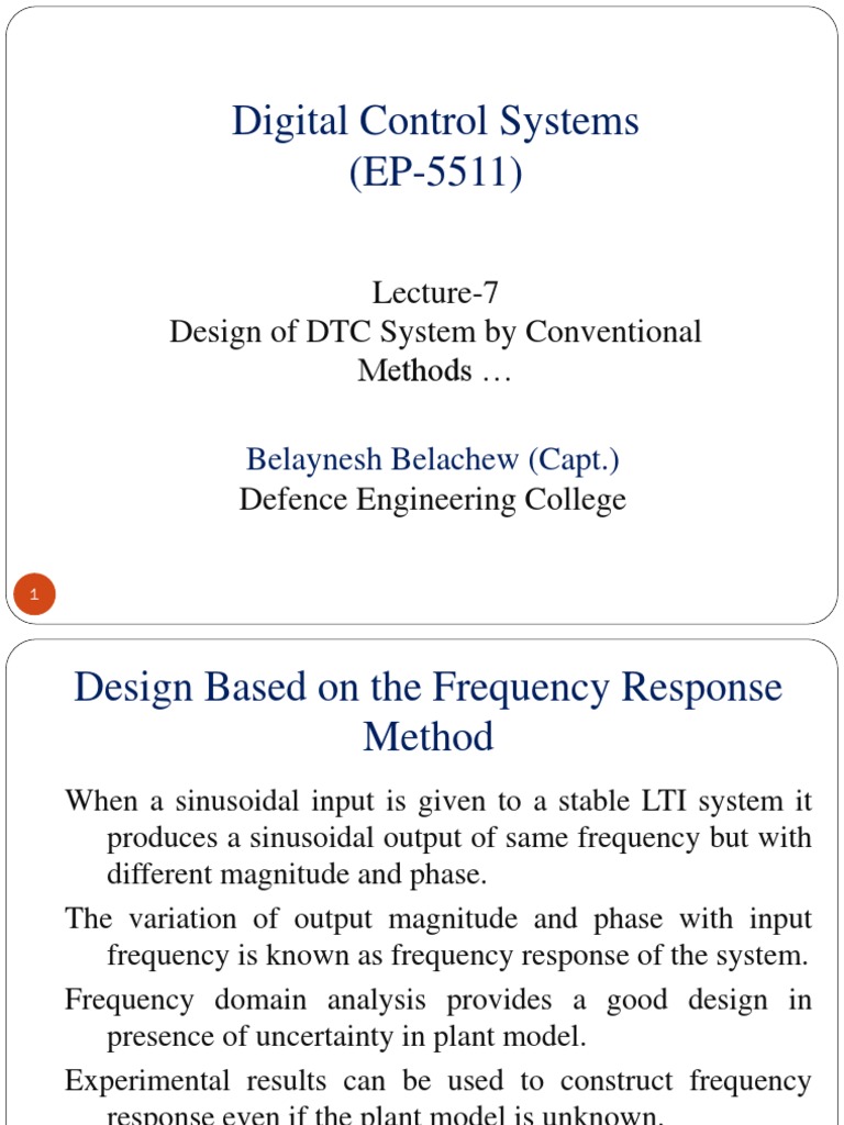 EP 5511 - Lecture 07 | PDF | Control Theory | Electronics
